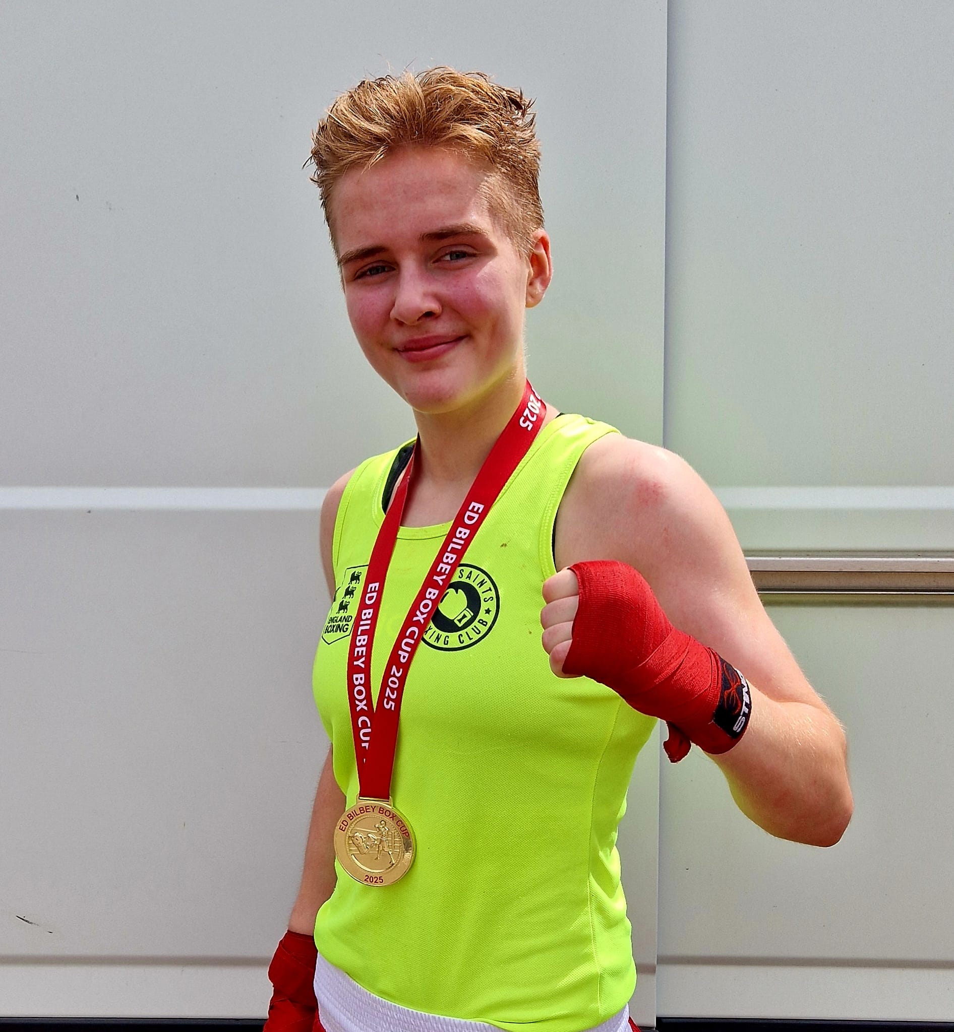 Fighting spirit: Learna claims silver for England and gold at home ...